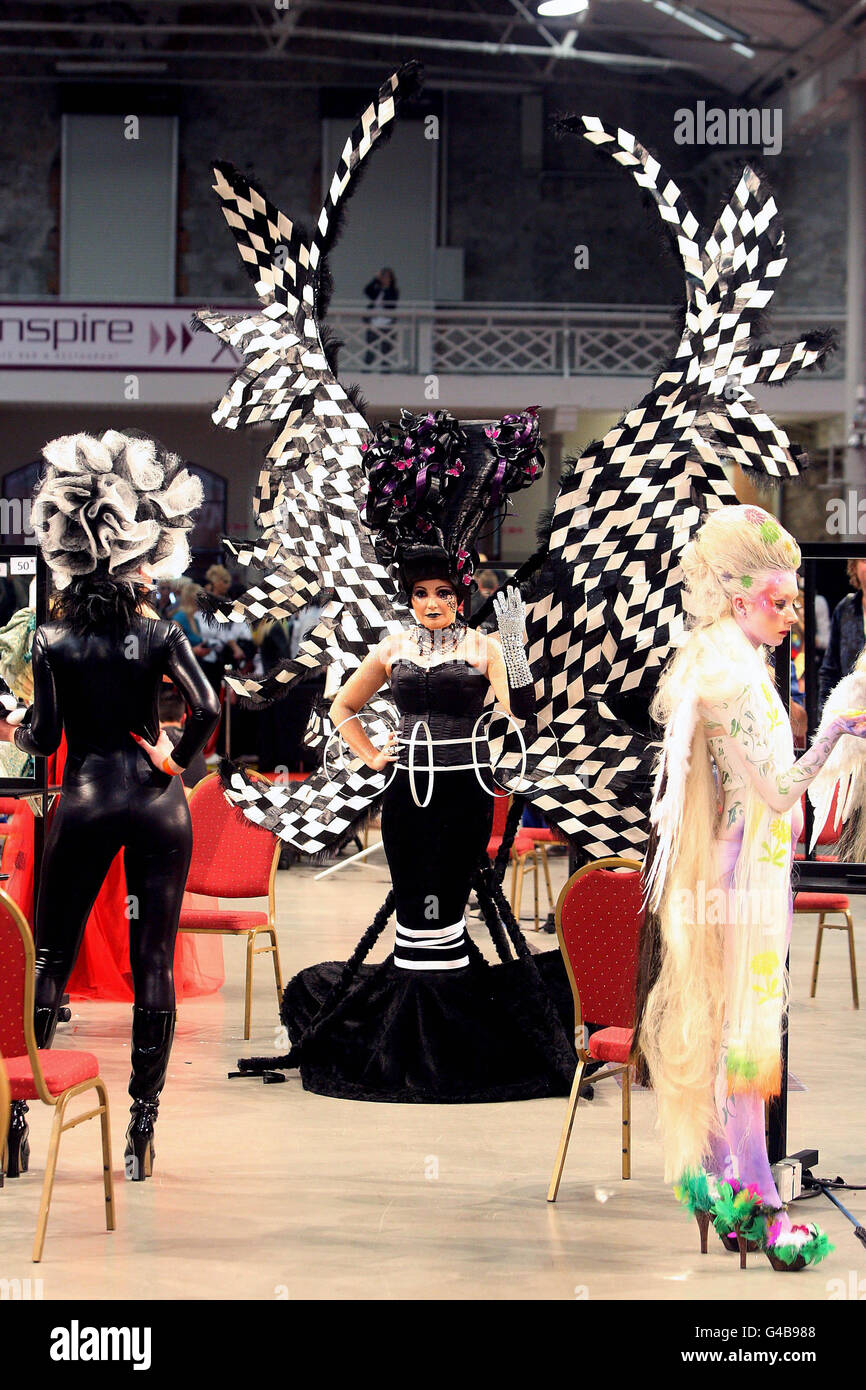 Model Sheila McCarthy from Derry pictured in an outfit entitled Aquila ...