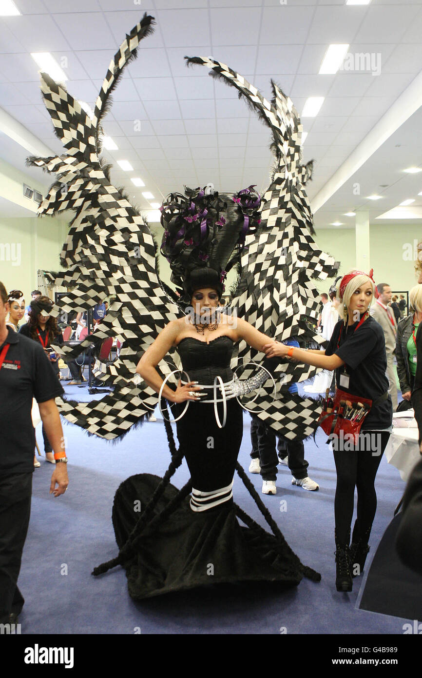 Model Sheila McCarthy from Derry pictured in an outfit entitled Aquila ...