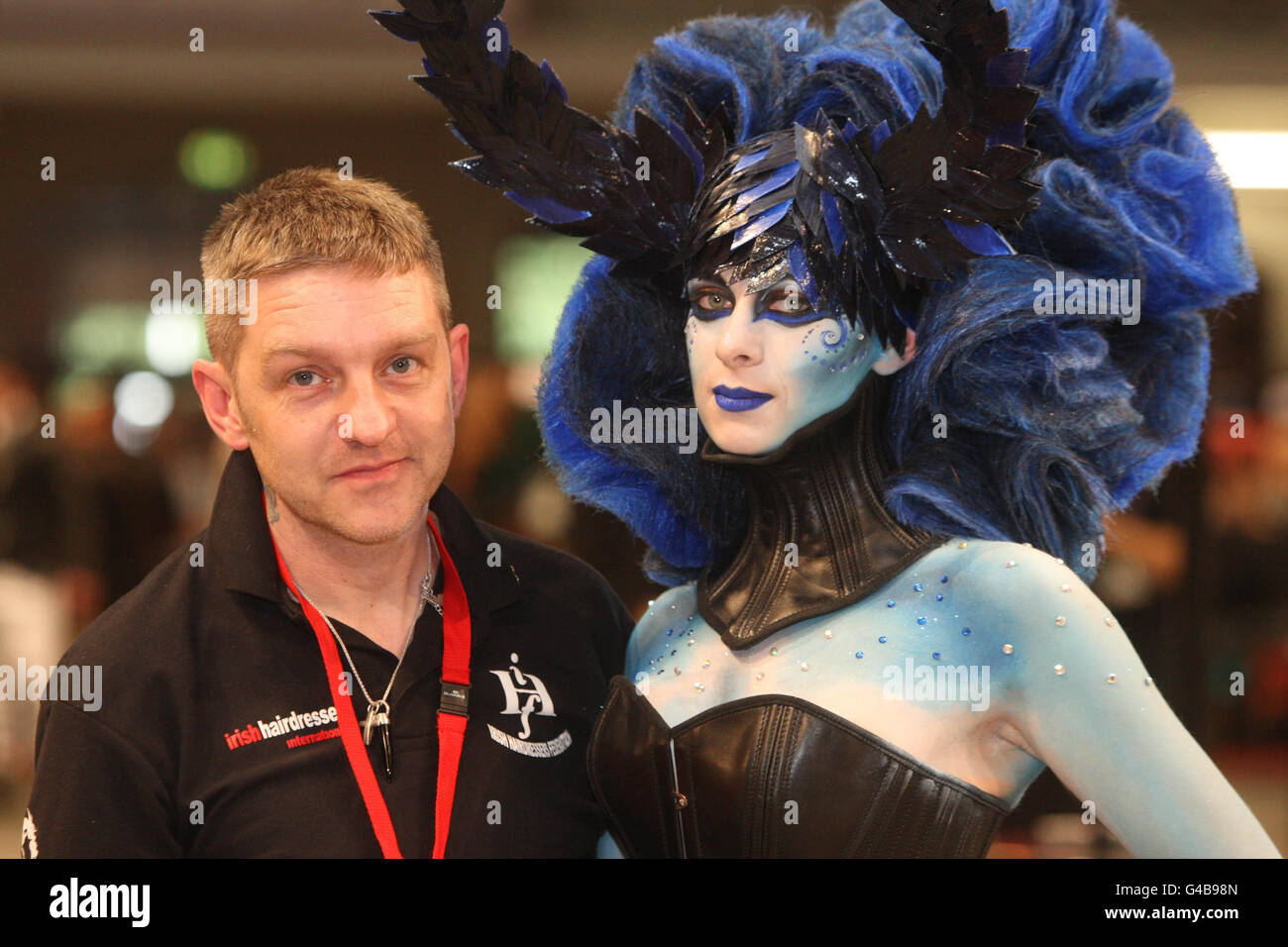 Wayne Partridge and Model Danielle Howard from Cork compete in the ...