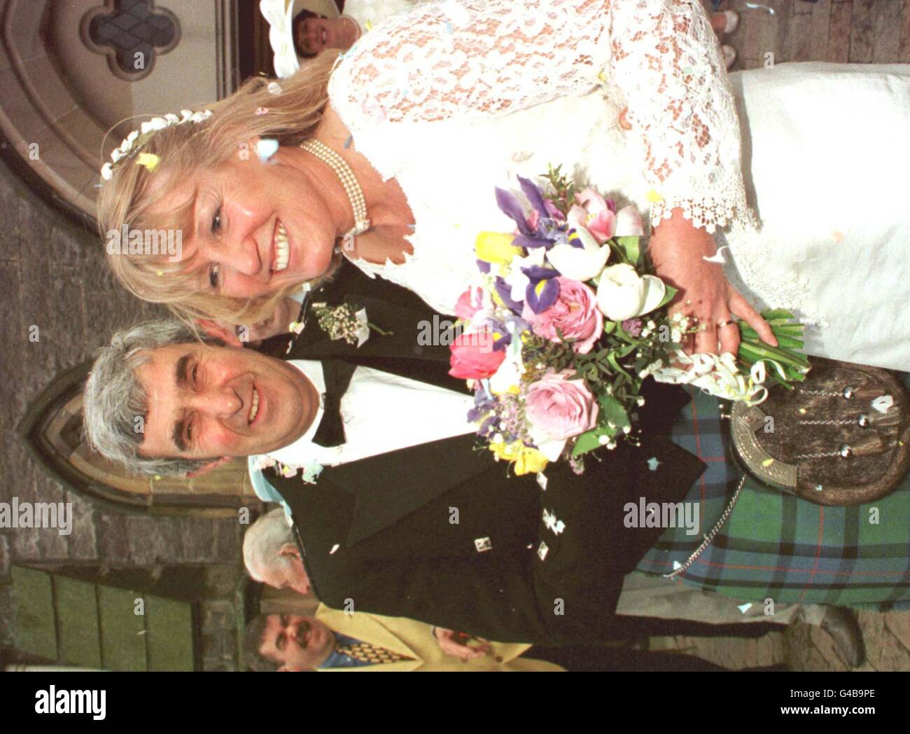 Rod Mayor, the husband of murdered Dunblane teacher Gwen, embraces his ...