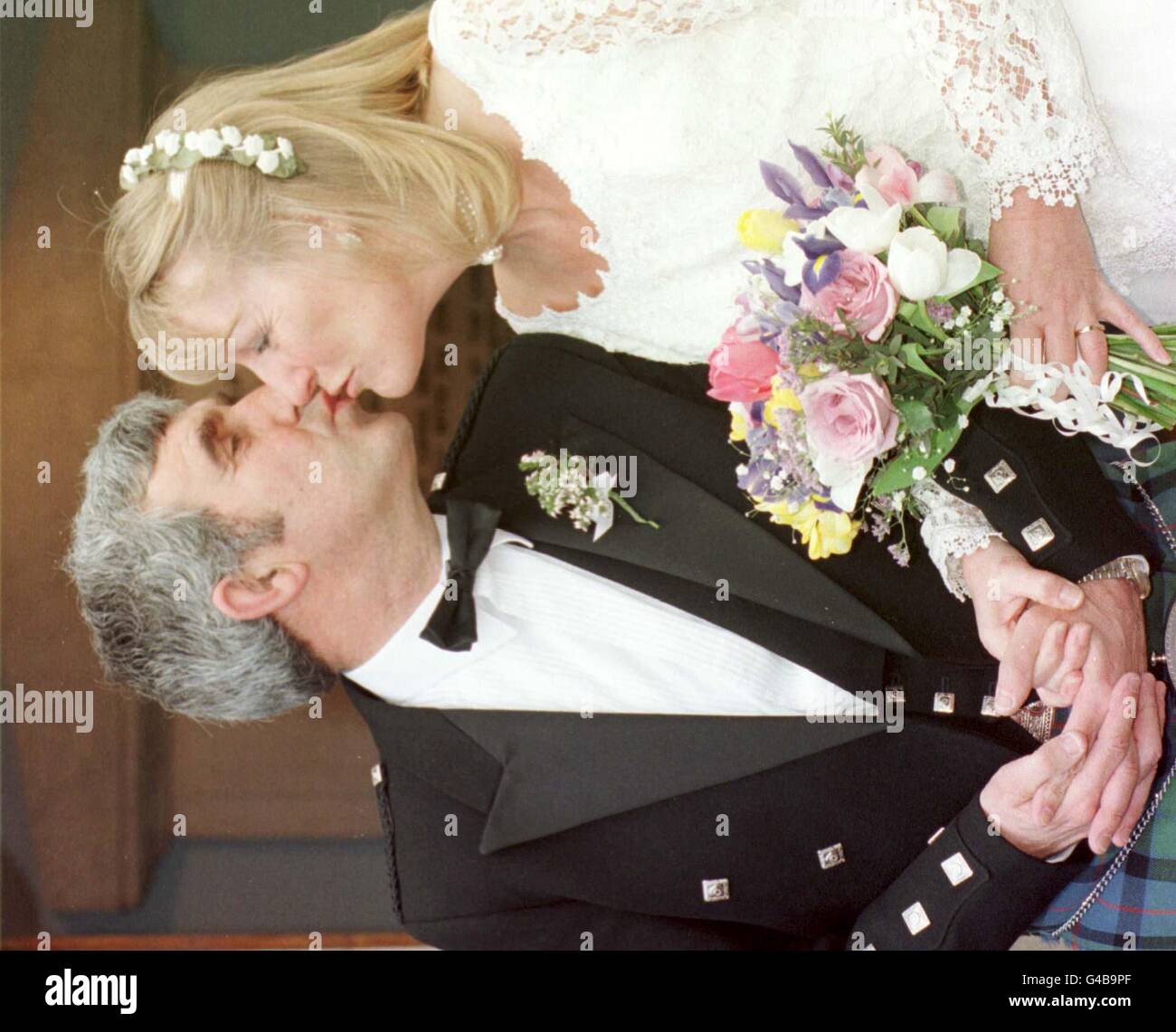 Rod Mayor, the husband of murdered Dunblane teacher Gwen, embraces his ...