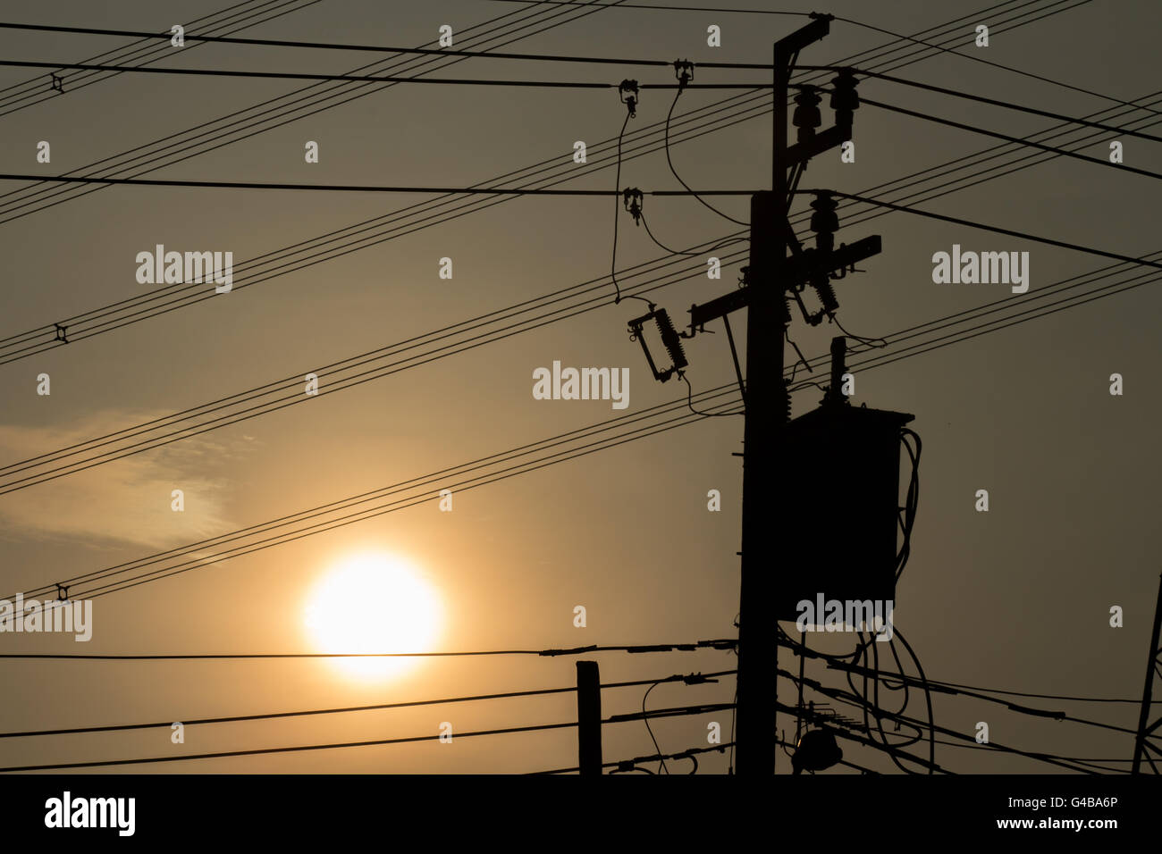 Electrical distribution pole transformer hi-res stock photography and ...