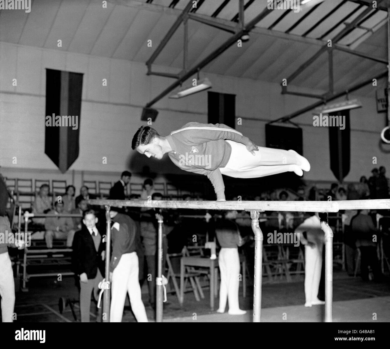 Gymnastics - Great Britain v Switzerland - RAF Arena, Stanmore Stock ...