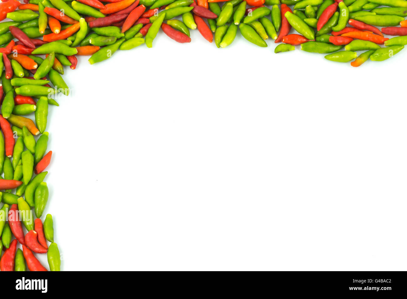 Hot chili peppers frame Stock Photo - Alamy