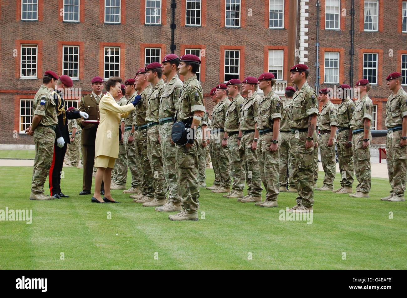 Princess Royal hands out campaign medals to soldiers from 216 ...