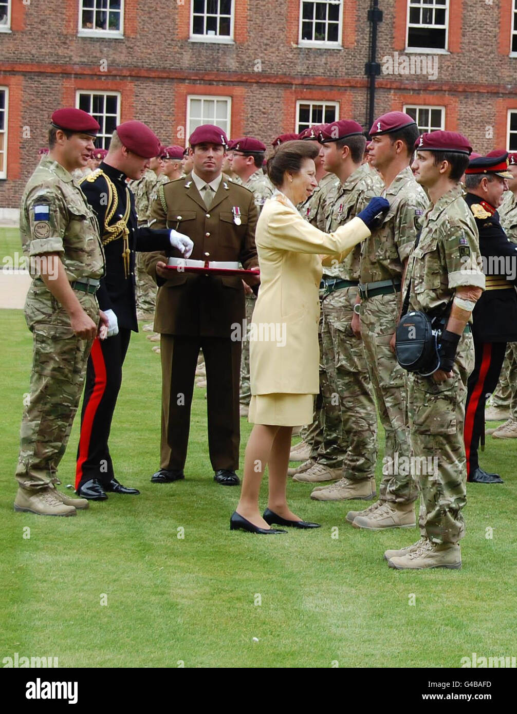Princess Royal hands out campaign medals to soldiers from 216 ...