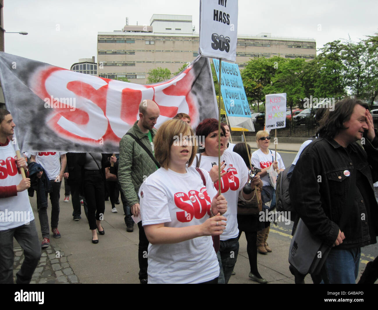 The student protest against university cuts in Glasgow makes its way ...