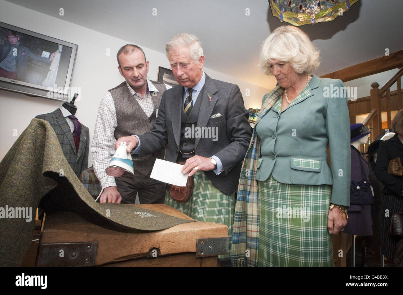 Prince charles harris tweed hi-res stock photography and images - Alamy