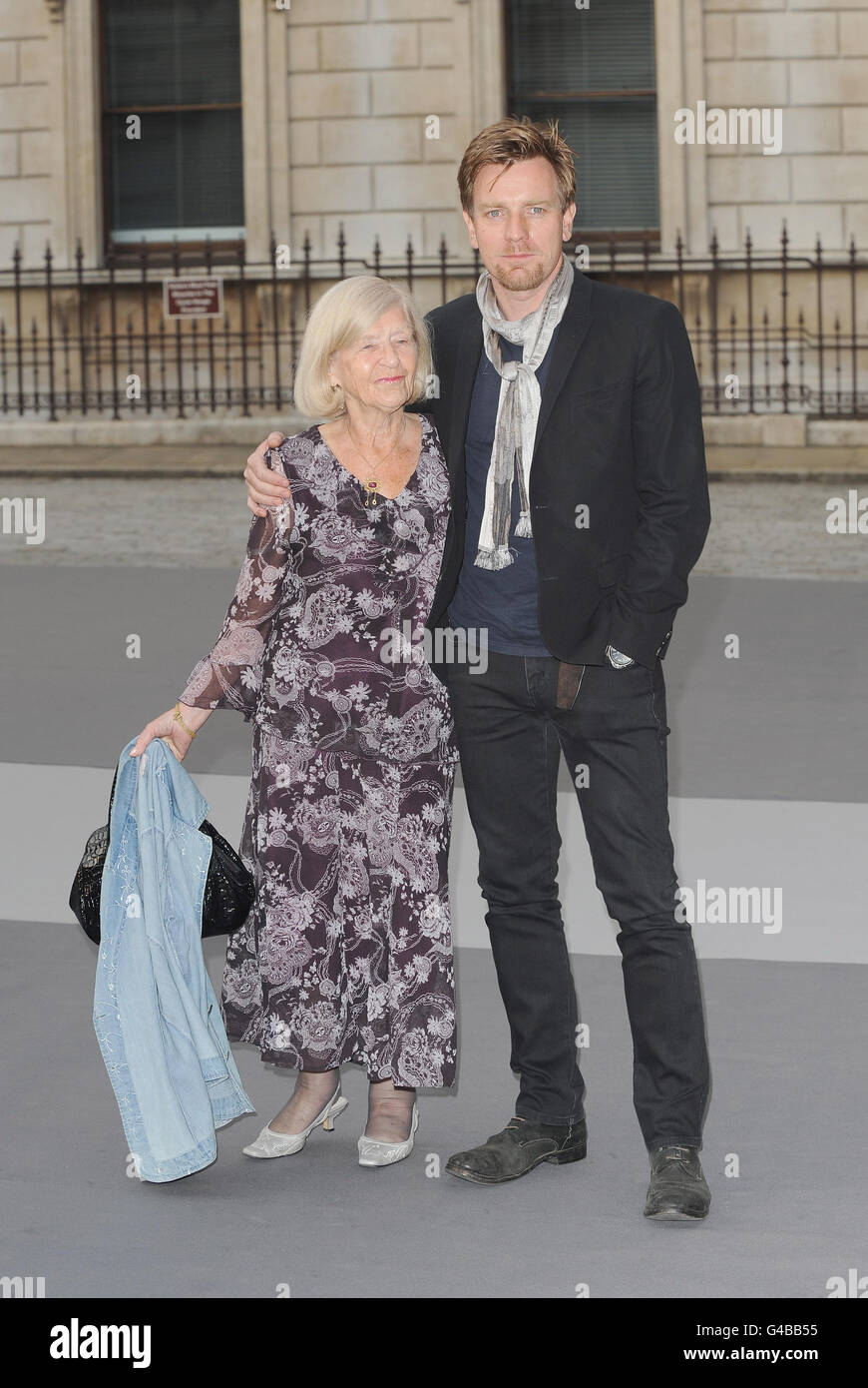 Ewan McGregor and his grandmother Phyllis Lawson arrive at the Royal ...