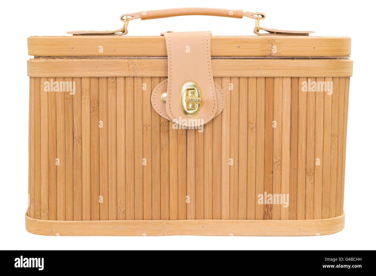 wood box. Isolated on a white background Stock Photo - Alamy