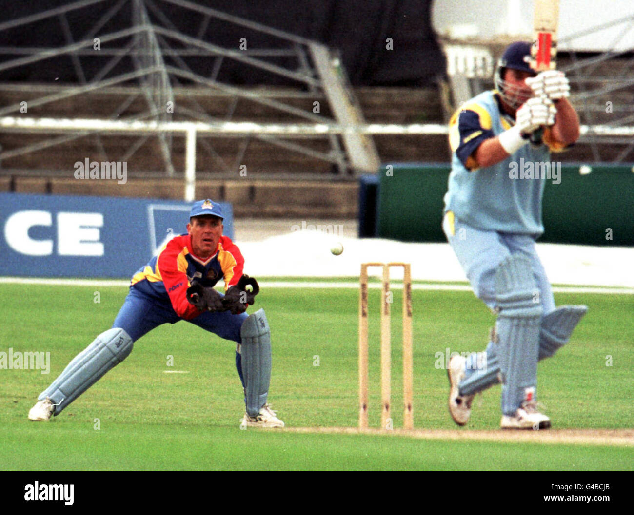 Ever vigilant: England's new captain Alec Stewart in action for Surrey ...