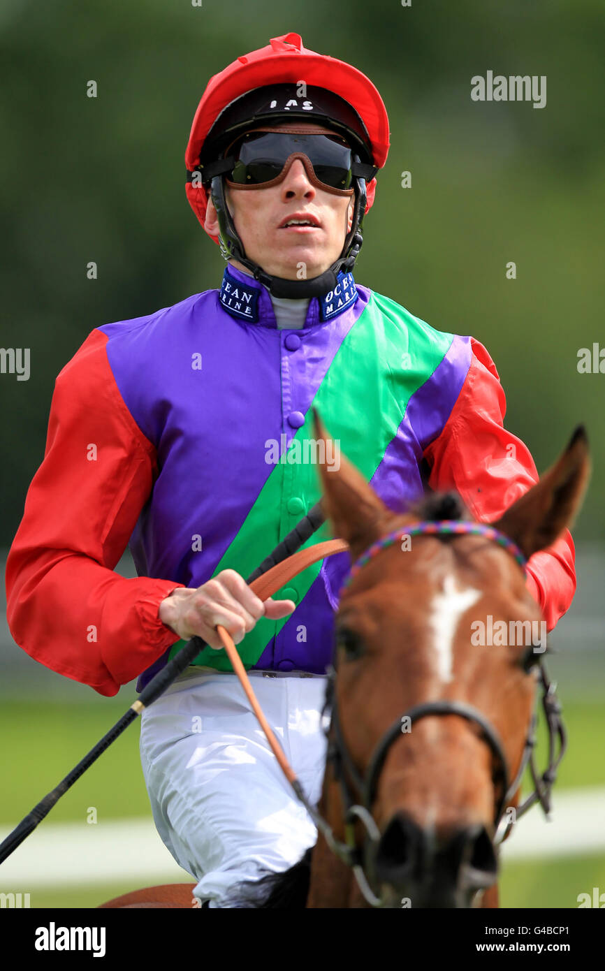 Jockey shane kelly at nottingham racecourse hi-res stock photography ...
