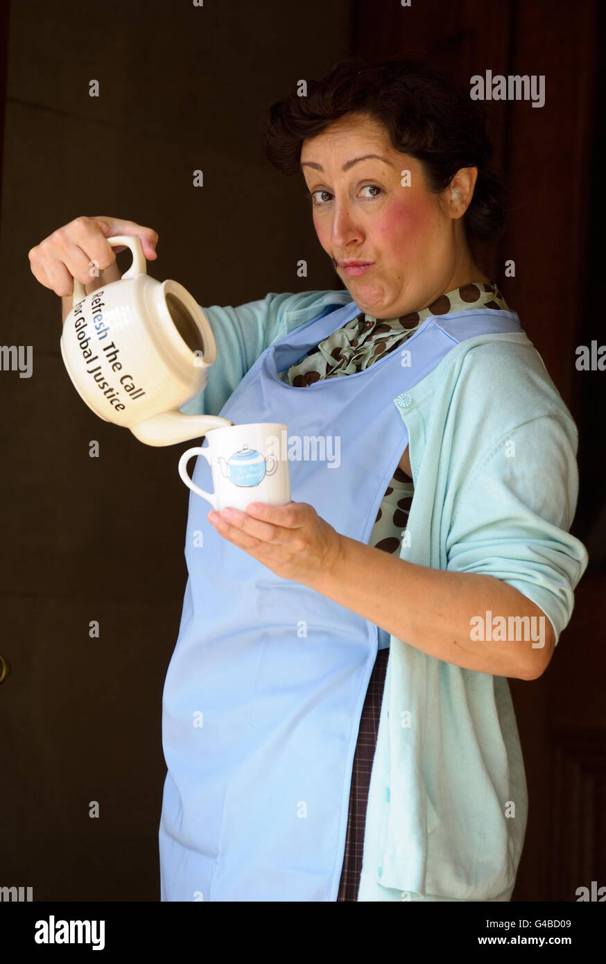 One of ten people who dressed up as Mrs Doyle from Father Ted who posed ...