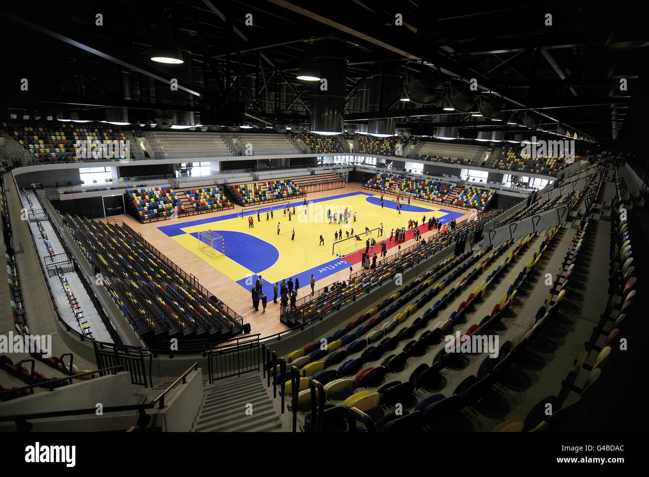 A general view of the new Handball Arena in the Olympic Park, London ...