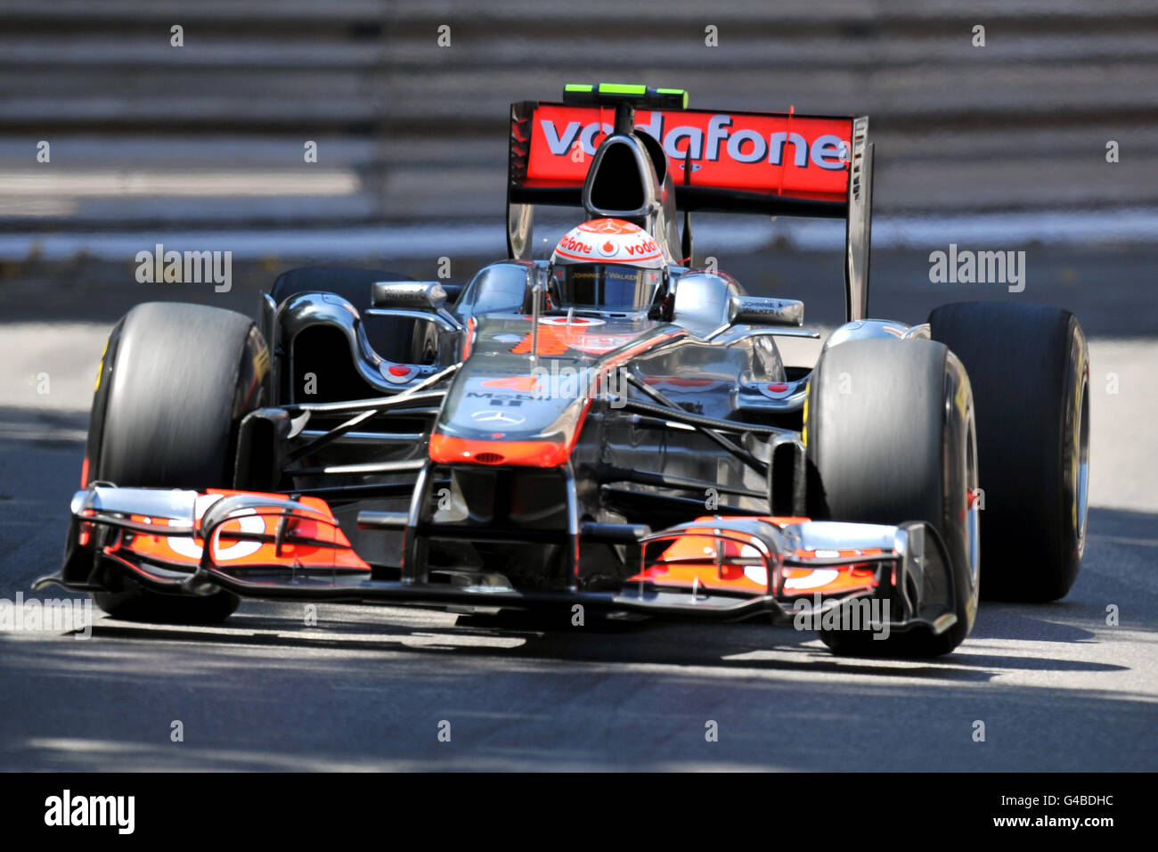 Mclarens jenson button at the circuit de monaco hi-res stock ...