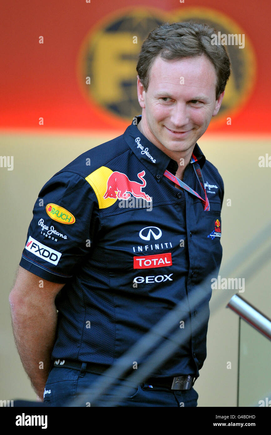 Red Bull Team Principal Christian Horner during the Monaco Grand Prix ...