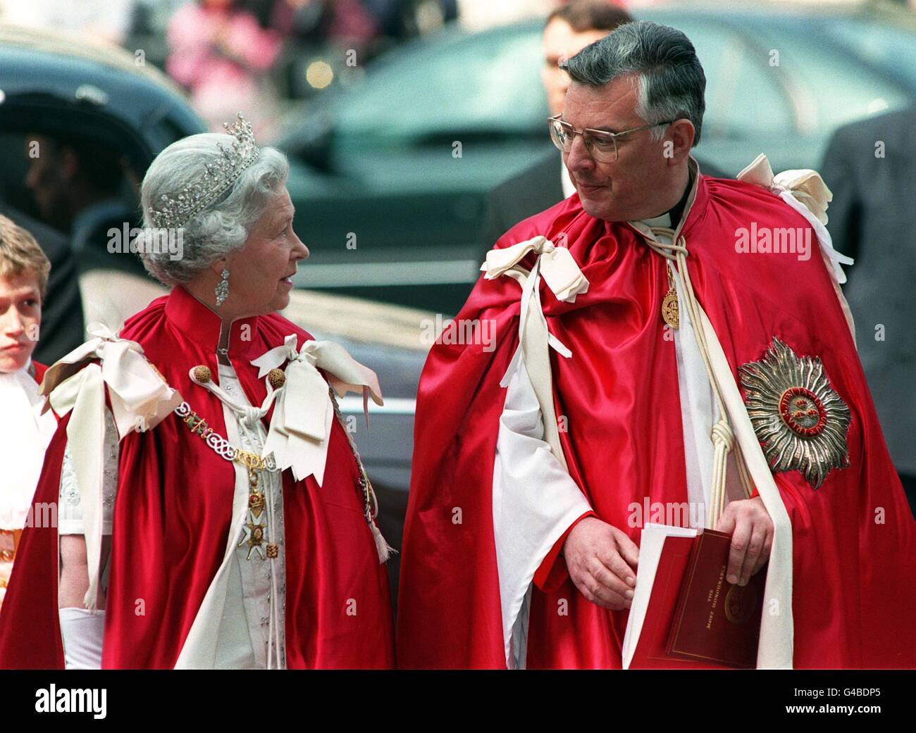 The Queen and the Very Reverend Dr Wesley Carr, Dean of Westminster ...