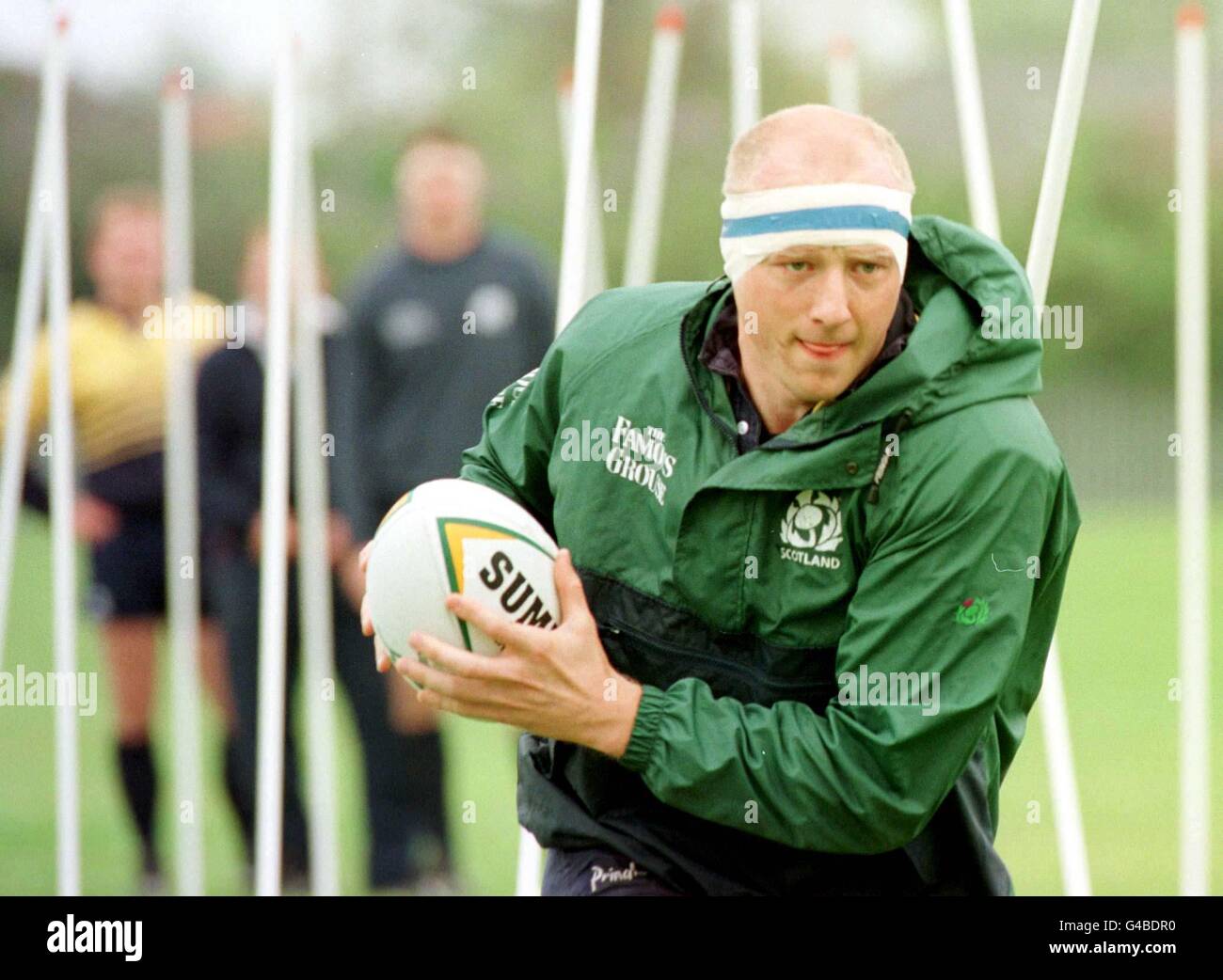Scottish Lock Forward Stuart Campbell joins the squad in training in ...