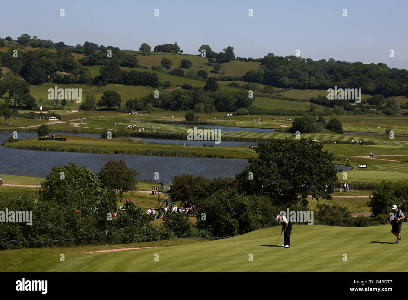 England's Paul Broadhurst in action during day two of the Saab Wales ...