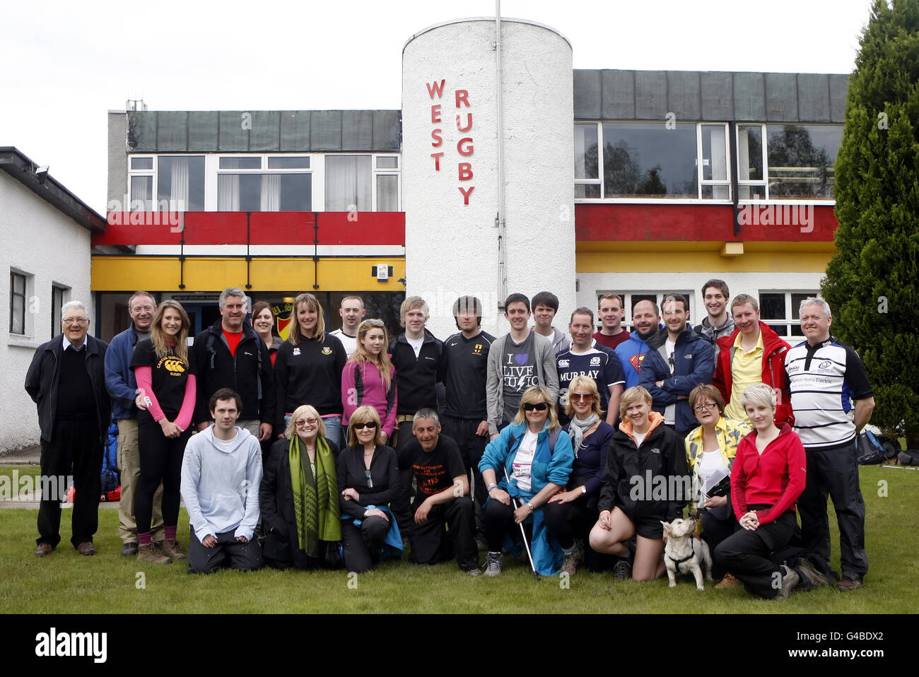 Connor Docherty poses after finishing the West Highland Way walk at ...