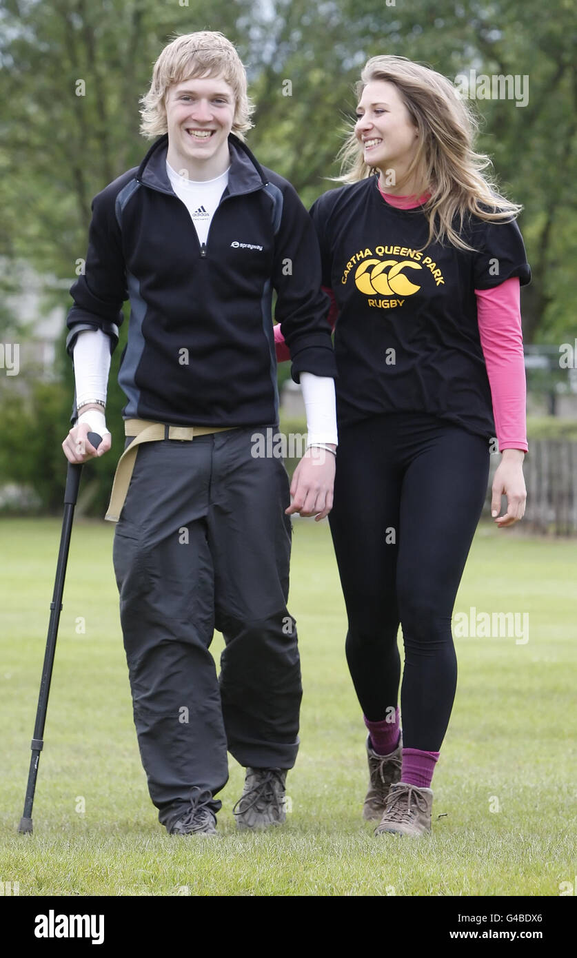 Connor docherty finished the west highland way walk hi-res stock ...