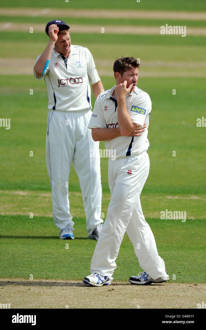 Yorkshires richard pyrah right and andrew gale look on hi-res stock ...