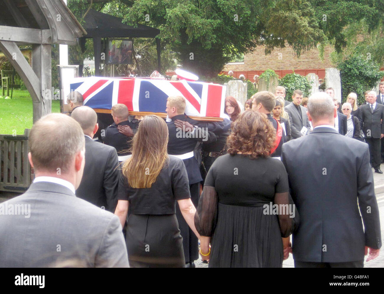 Ollie Augustin funeral Stock Photo - Alamy