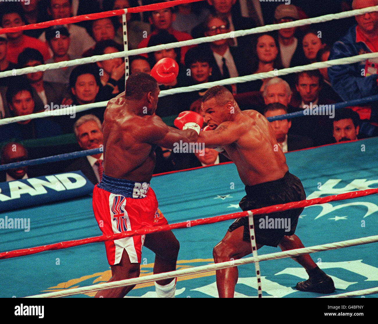 Boxing - WBC Heavyweight Title - Mike Tyson v Frank Bruno - MGM Grand ...