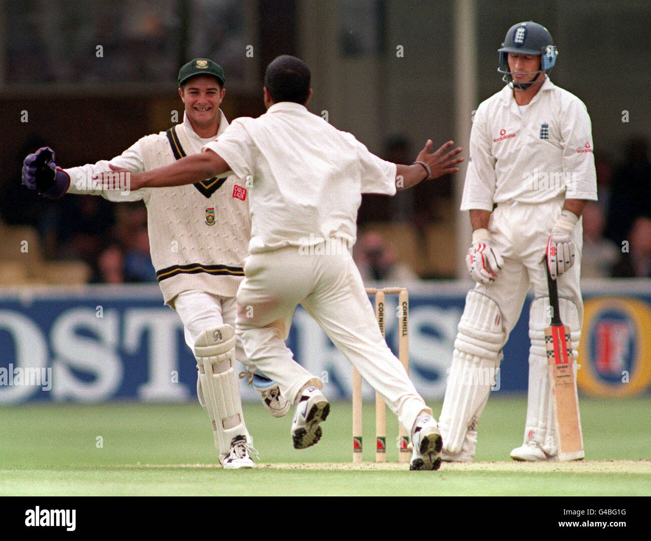 CRICKET/Hussain out 3 Stock Photo - Alamy