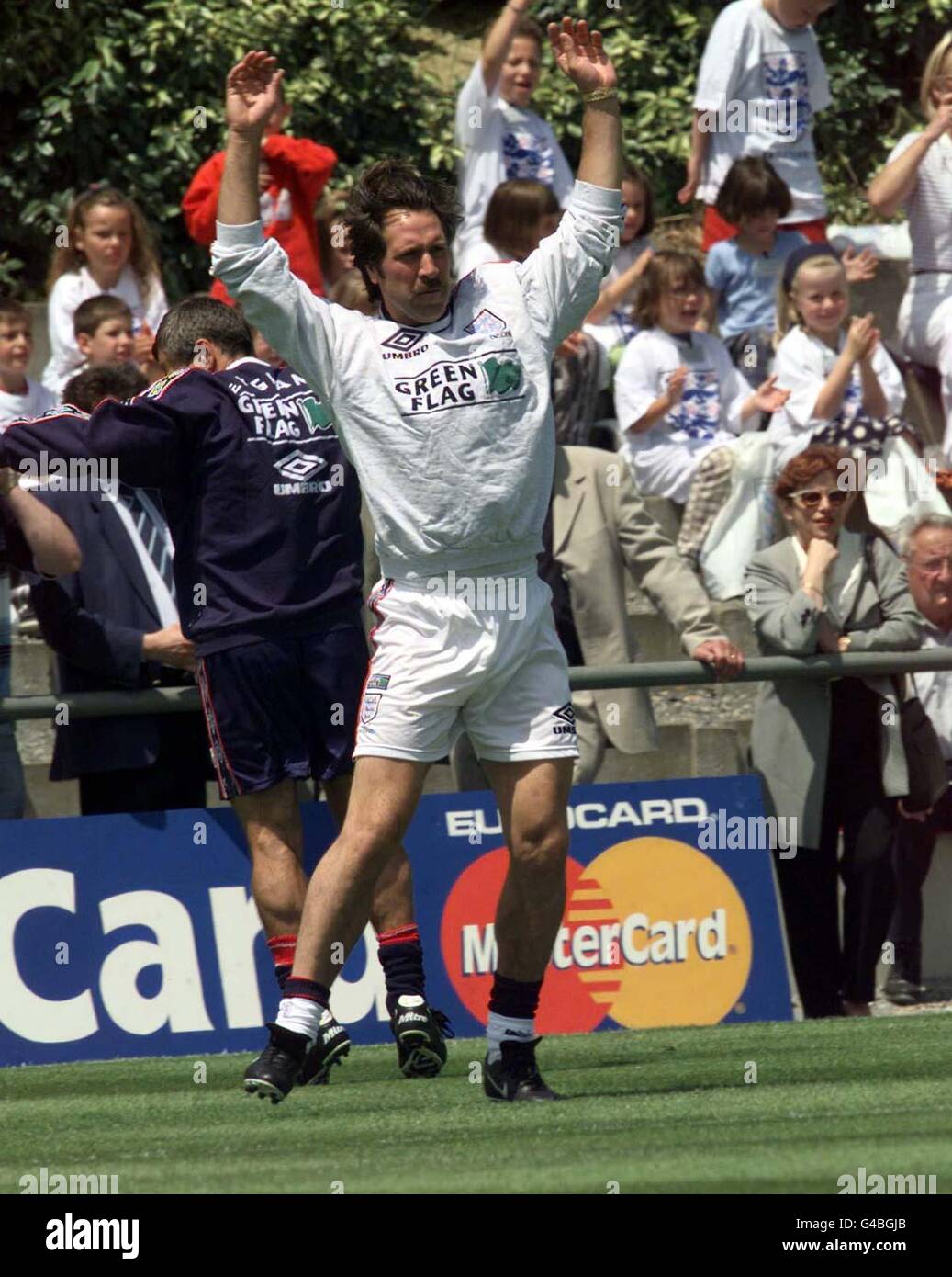 England goalkeeper David Seaman, during a training session in La Boules ...