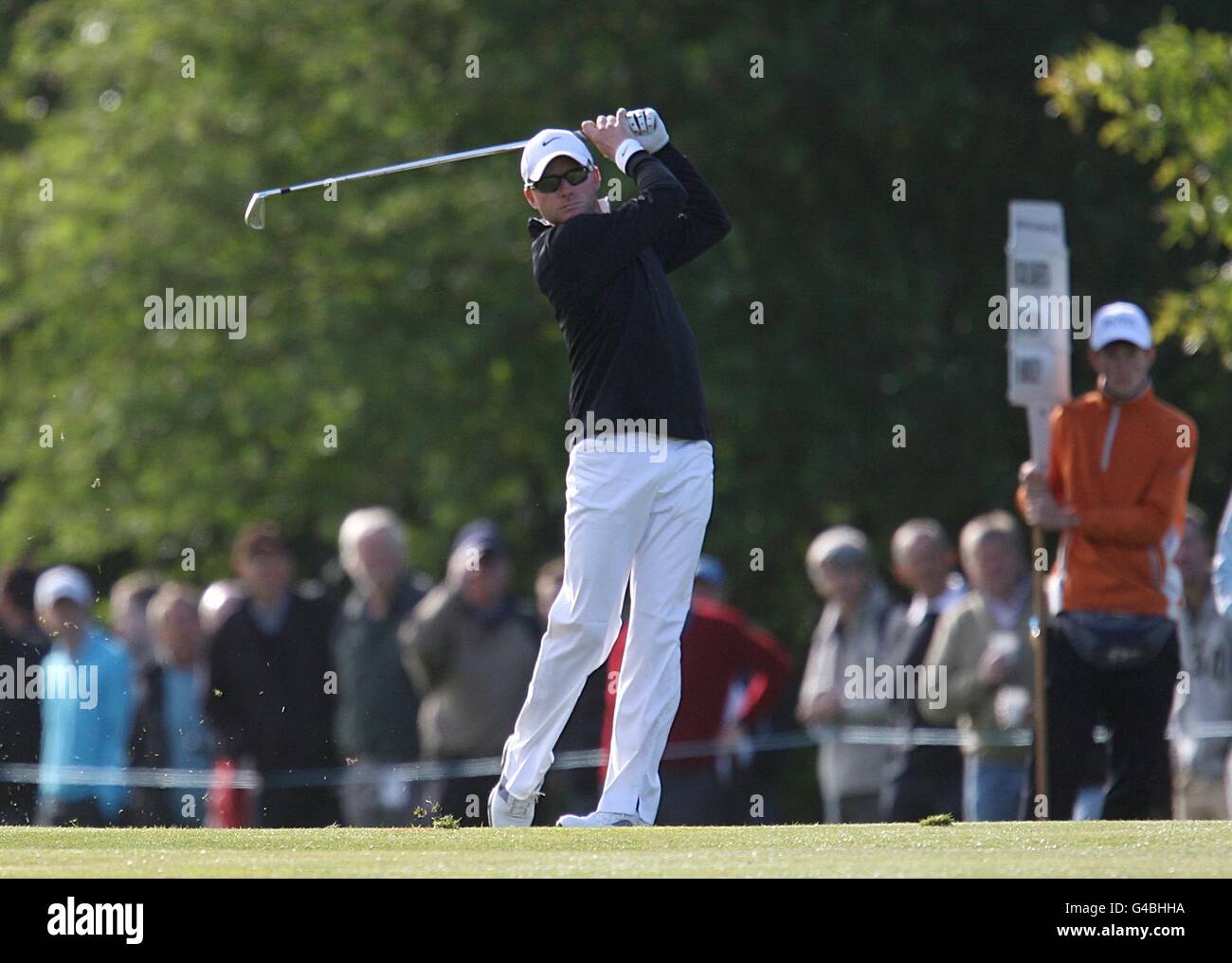 Simon Dyson during the first round of the BMW PGA Championship at ...