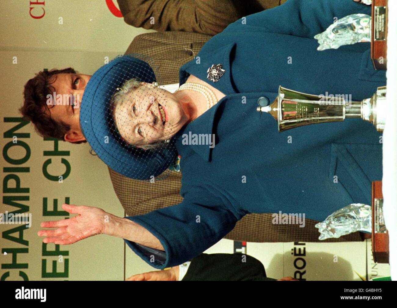 The Queen Mother at Cheltenham today (Wednesday) for the second day of ...