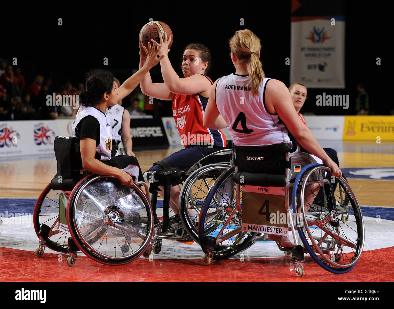 Great Britain's Helen Freeman in action against Germany's Gada Jammoul ...
