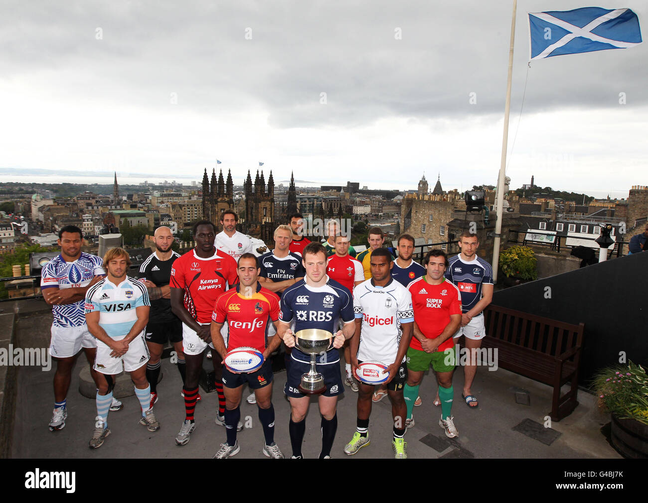 Scotland's Scott Riddell heads up the captains photocall at Camera ...