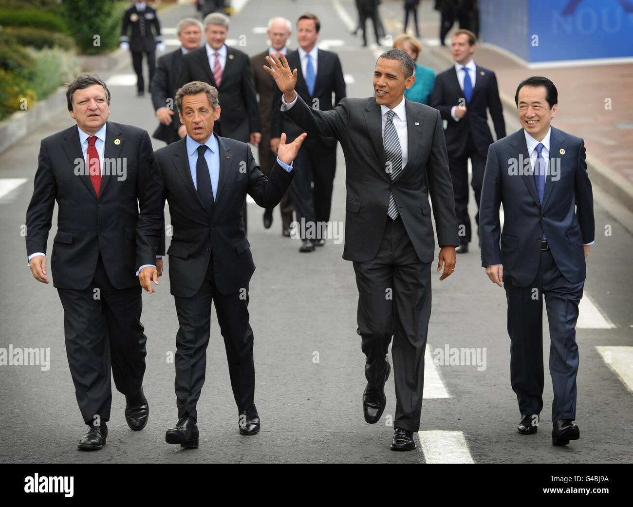 The G8 leaders including (left - right)President of the European ...