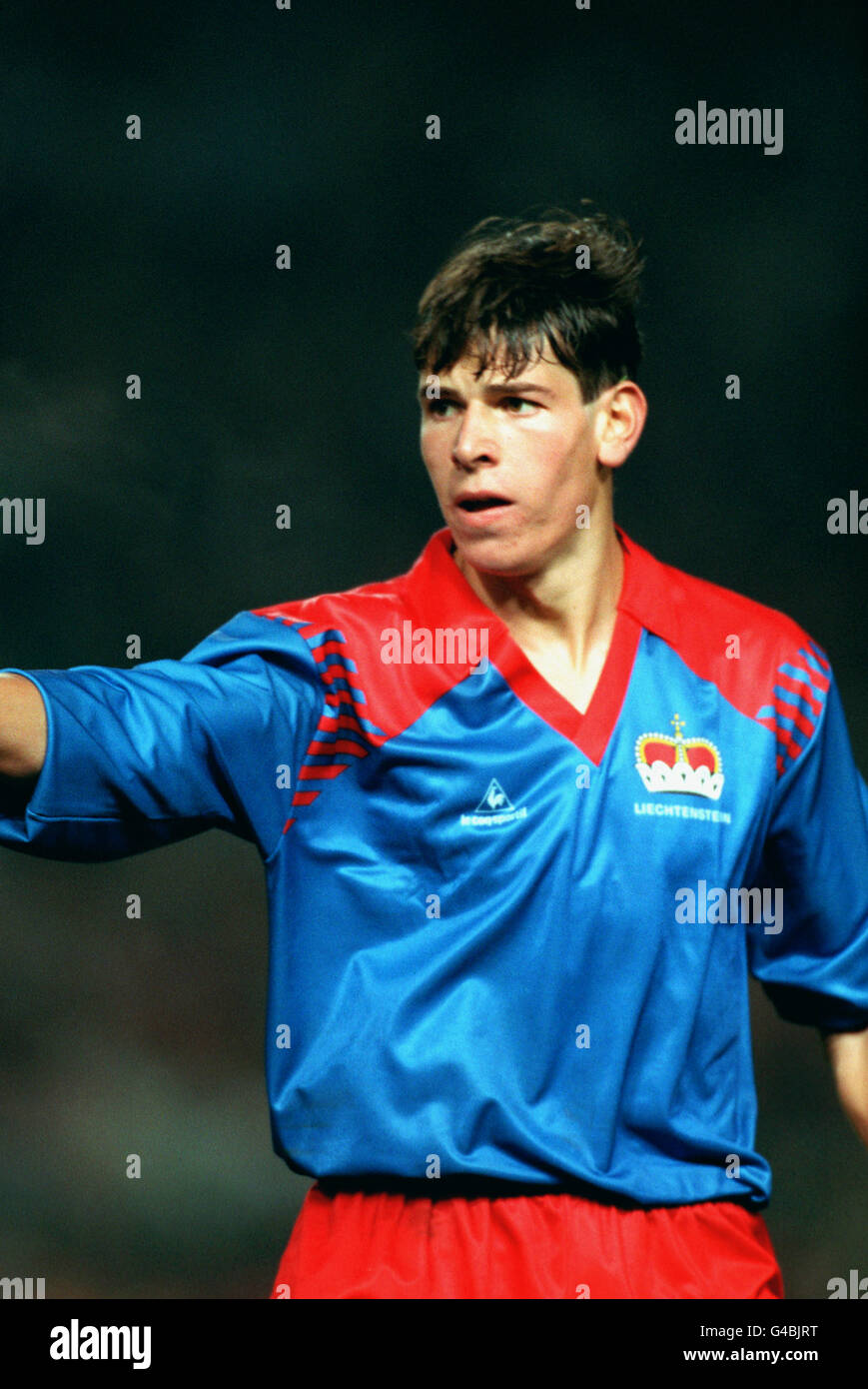 SOCCER. REP OF IRELAND V LIECHTENSTEIN MARIO FRICK LIECHTENSTEIN Stock ...