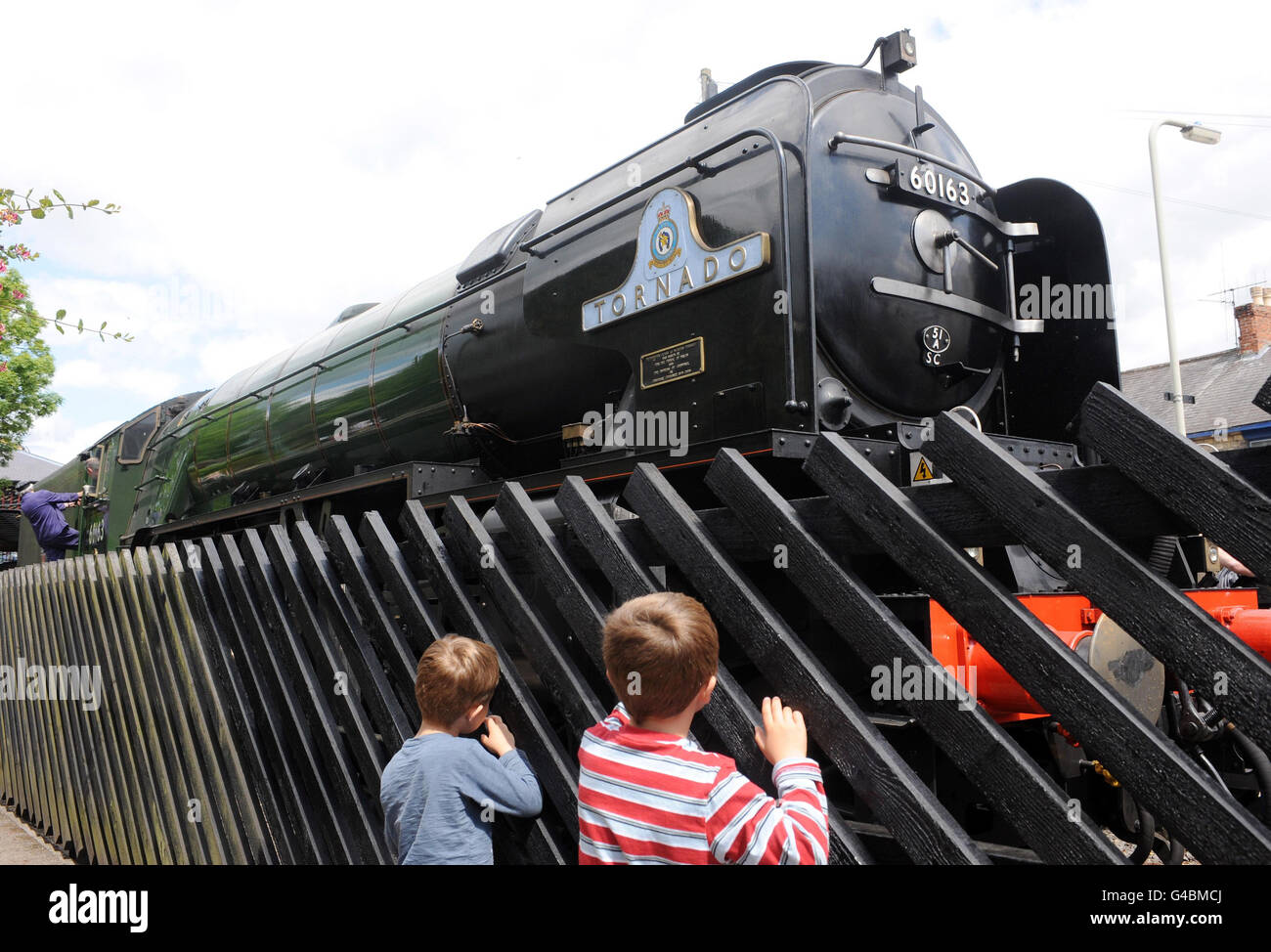 Tornado steam train Stock Photo - Alamy