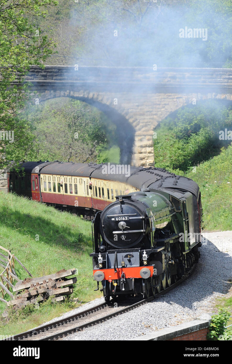 Tornado steam train Stock Photo - Alamy