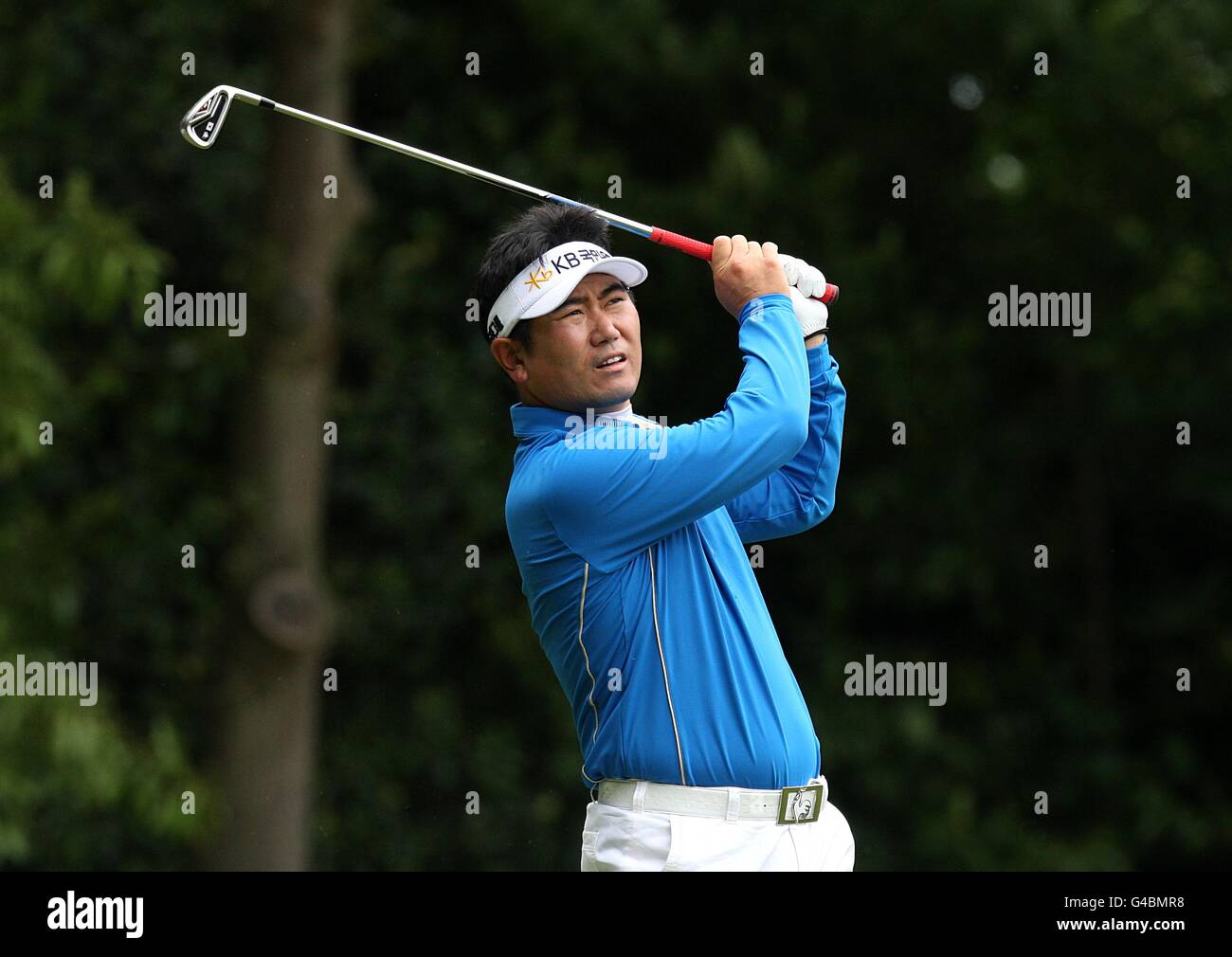 South Korea's Yang Yong-eun during the fourth round of the the BMW PGA ...