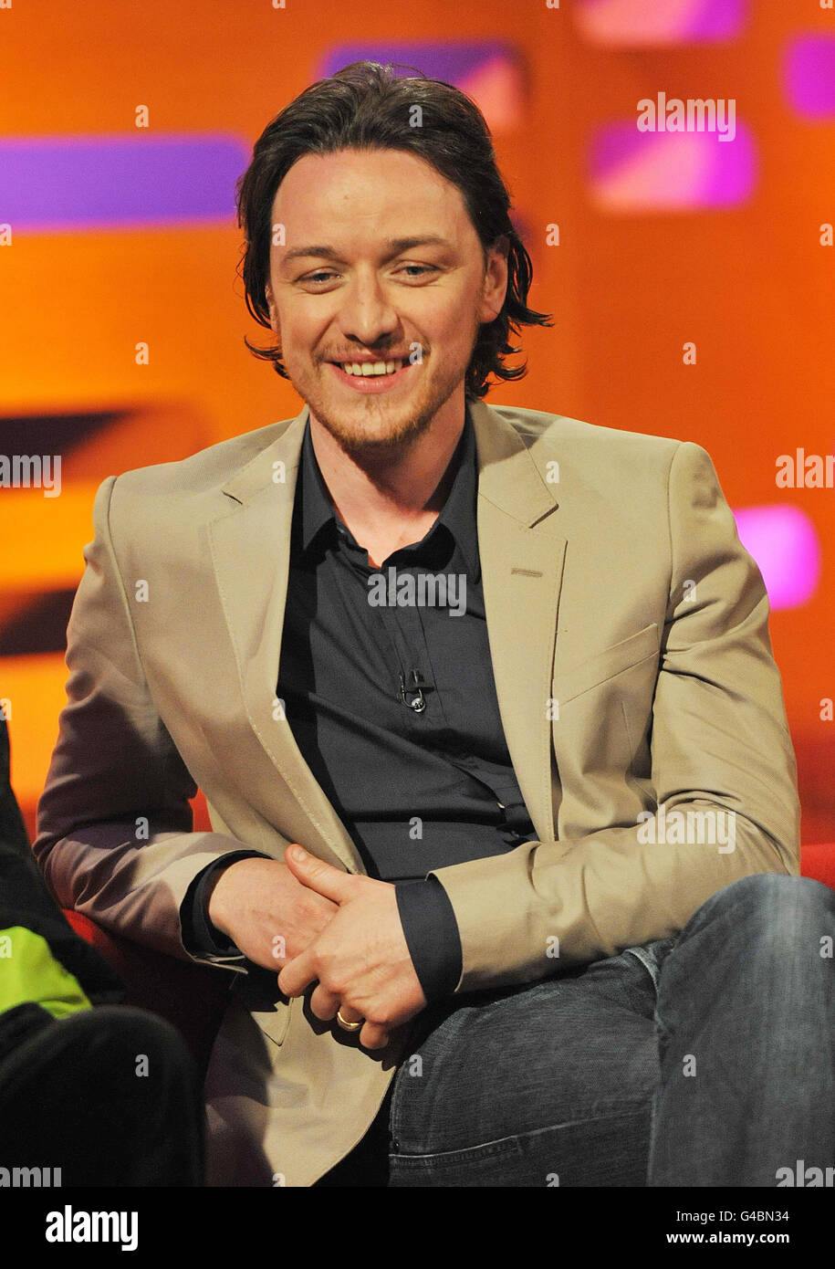 James McAvoy during the filming of the Graham Norton Show at The London ...
