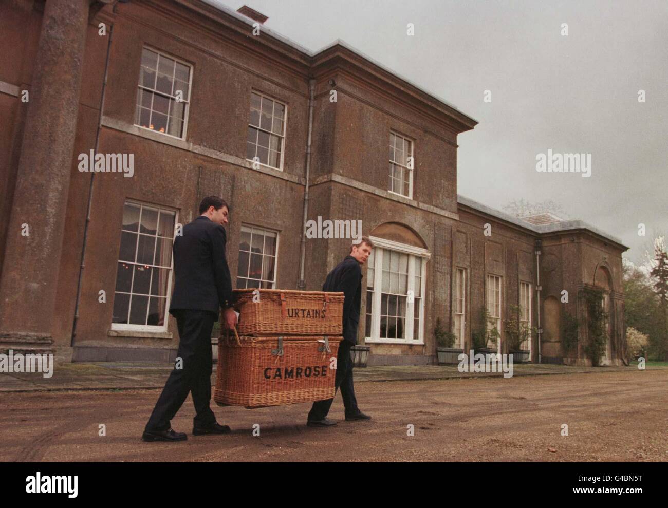 Christie's porters prepare for the auction of Hackwood Park the house ...