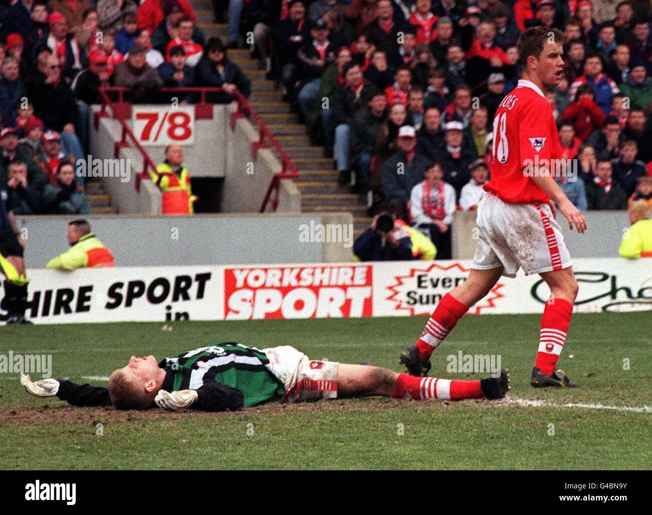 Knock-out blow for Barnsley as goalkeeper David Watson stays stretched ...
