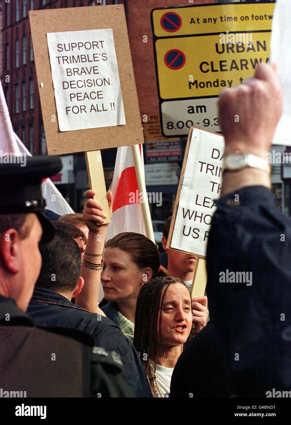 ULSTER Loyalist supporters Stock Photo - Alamy