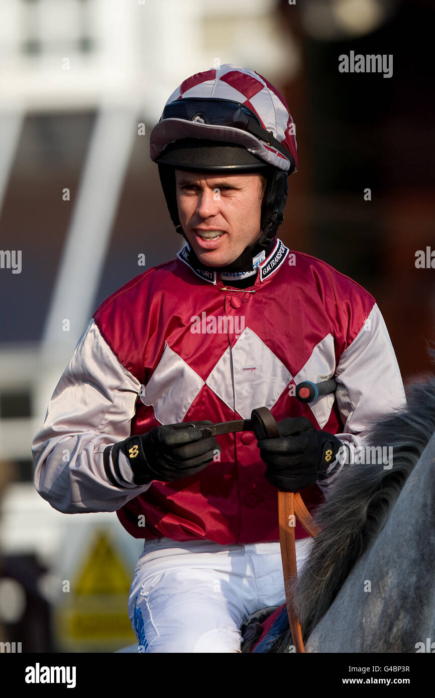 Jockey Graham Lee prior to his ride on Maska Pony in the Geoff Bellmon ...