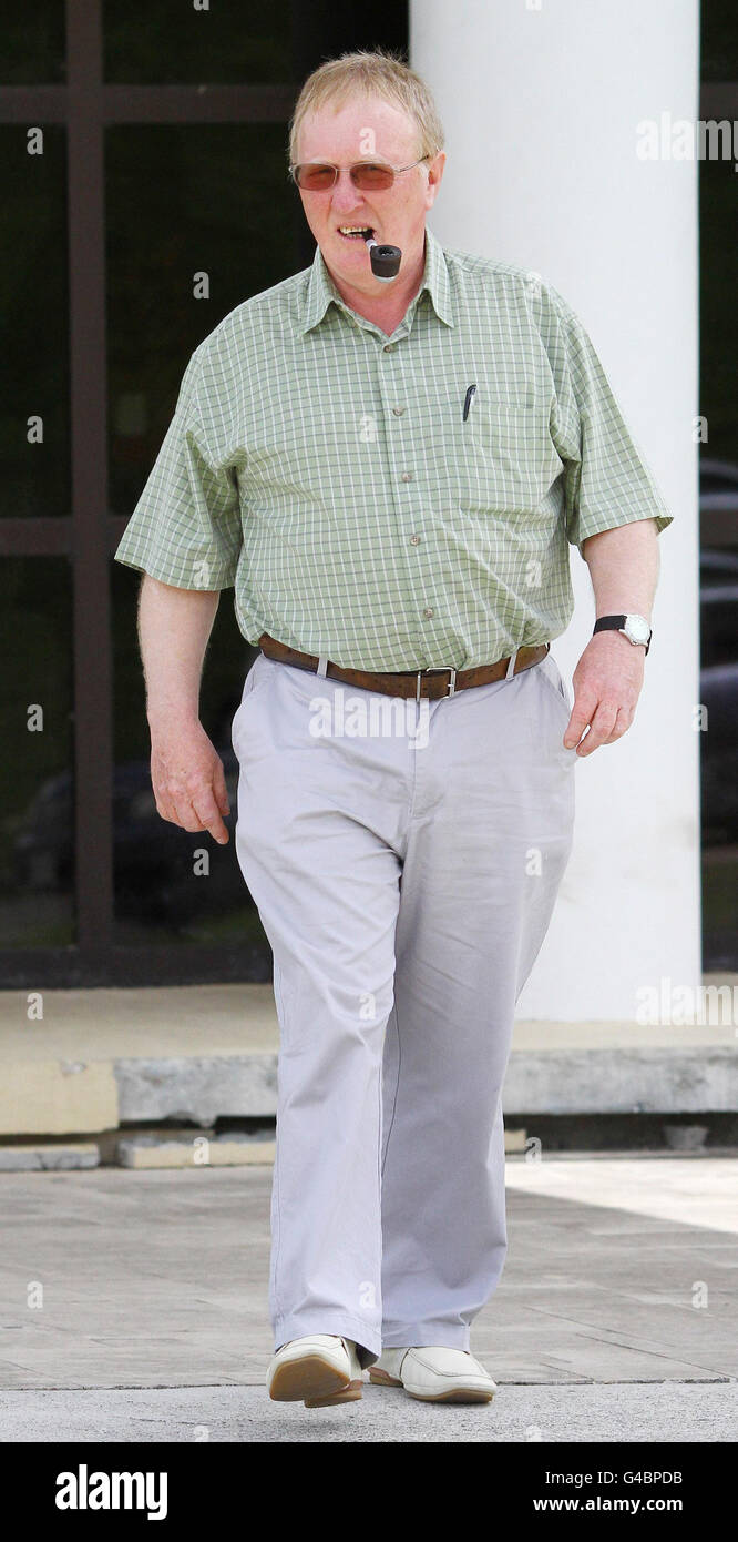 Cynlais Mullany, father of Ben Mullany, takes a break at the High Court ...