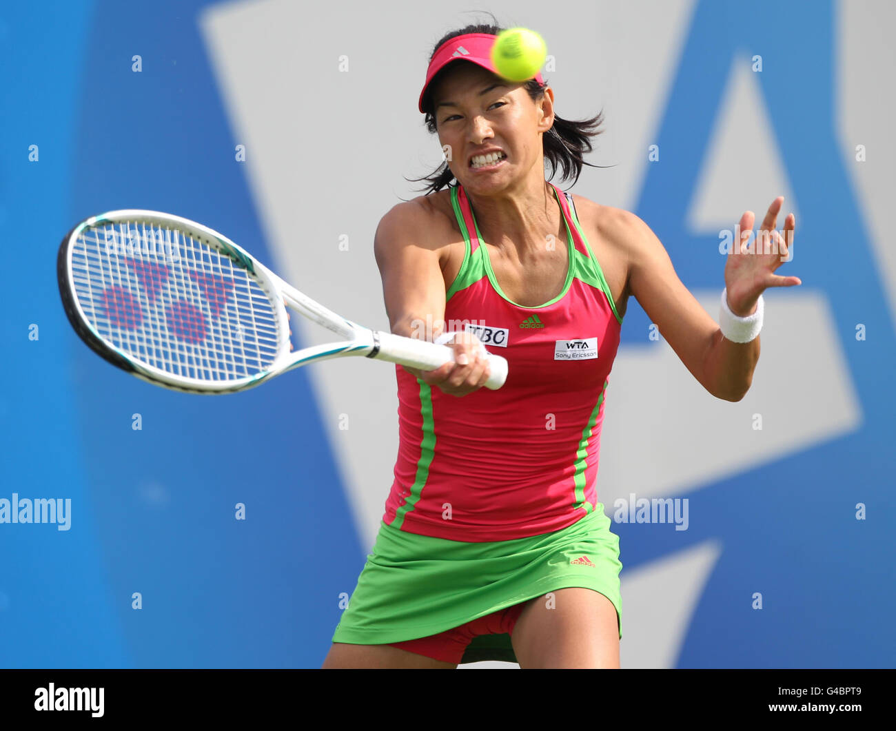 Japan's Kimmiko Date-Krumm during her straight sets defeat to Germany's ...