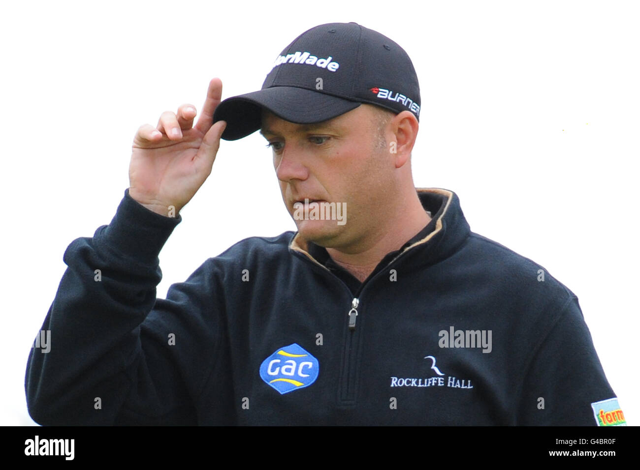 Graeme Storm in action during qualifying for the Open Championship 2011 ...
