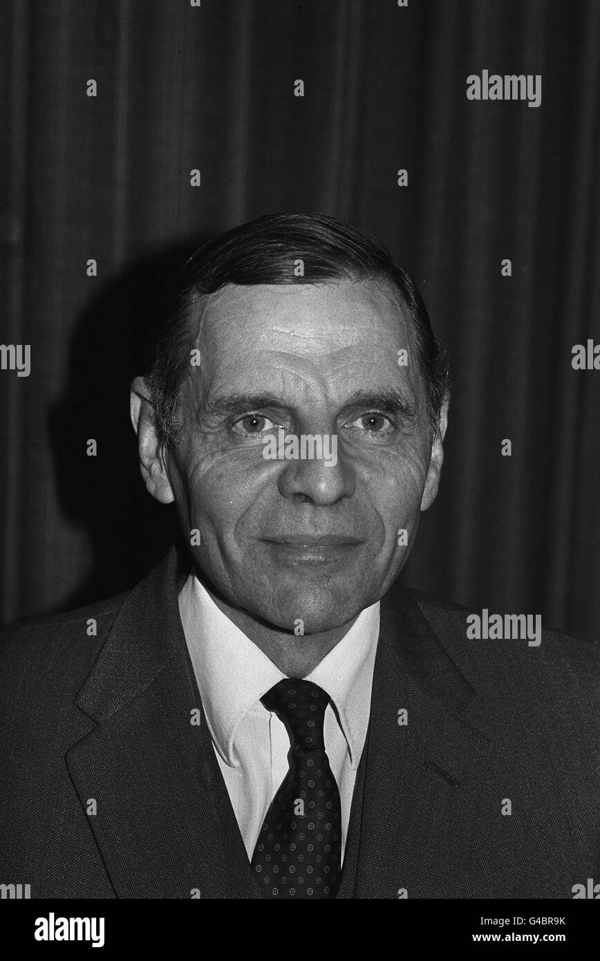 PA NEWS PHOTO 14/1/85 SIR PETER MOON (56 YEARS OLD) WHO IS TO BECOME ...