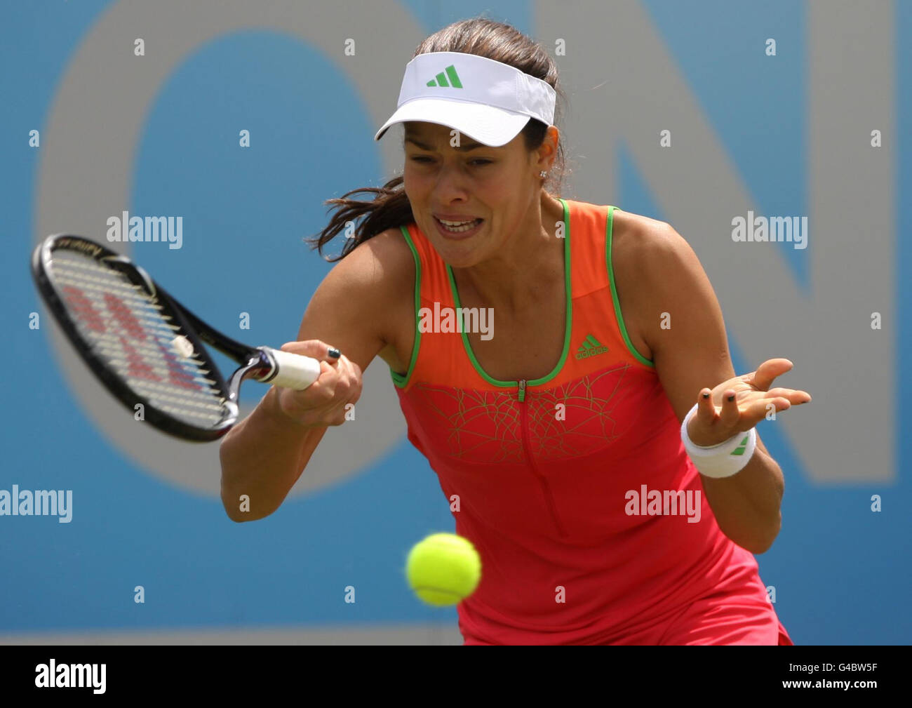 Serbia's Ana Ivanovic during her straight sets quarter final victory ...