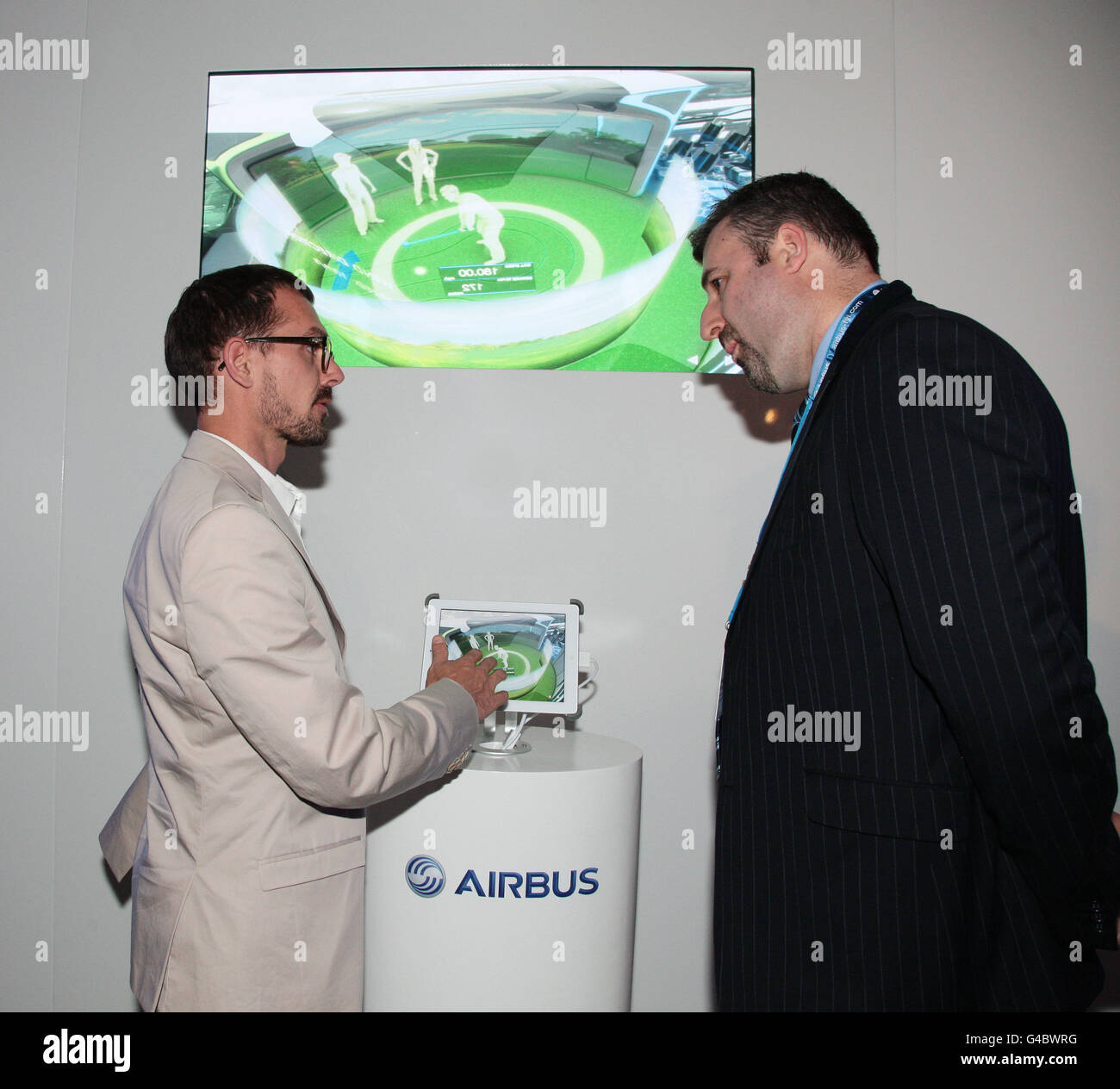 Charles Champion (left) ,Airbus Executive Vice President of Engineering ...